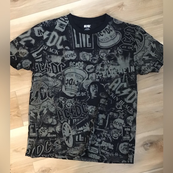AC/DC | Shirts | Acdc Aop Band Tee Xl 28 | Poshmark